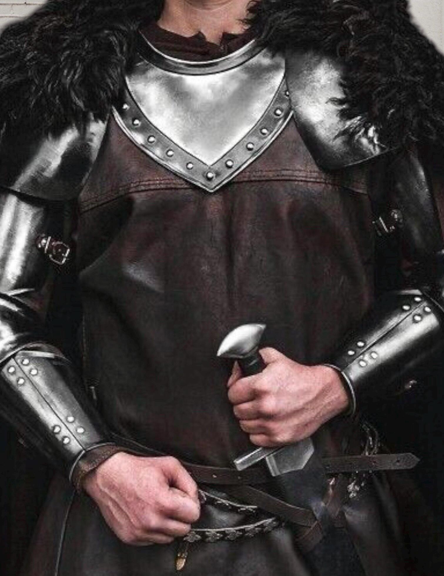 Robb Stark Medieval Armor Full Suit From GOT Replica Blackened Cosplay ...