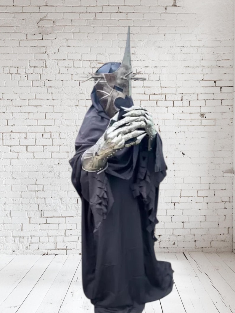 Ring Wraith Costume Nazgul Costume/nazgul Helmet/gloves/black Cape/full ...