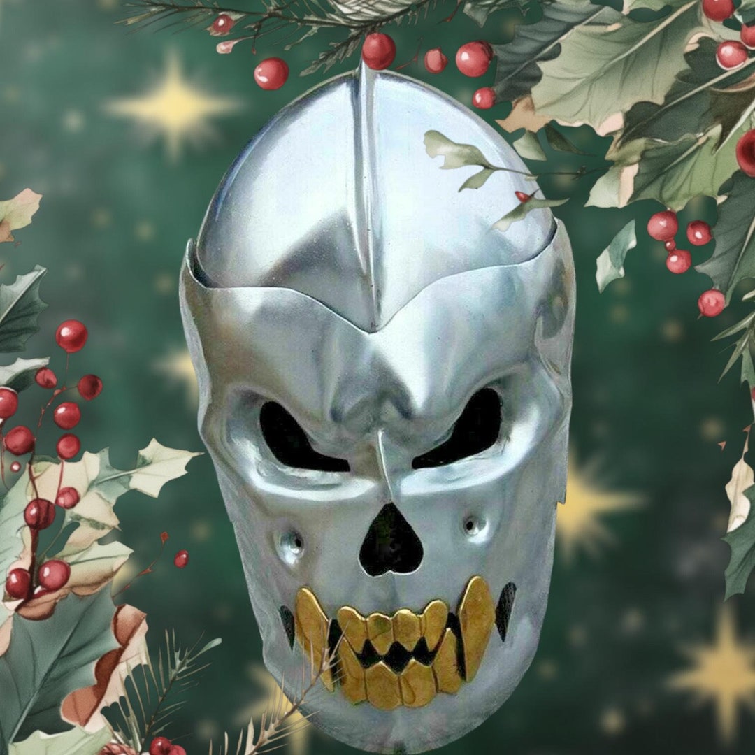 Knight Medieval Skull Helmet Greek Larp SCA Halloween Crusader Armor ...