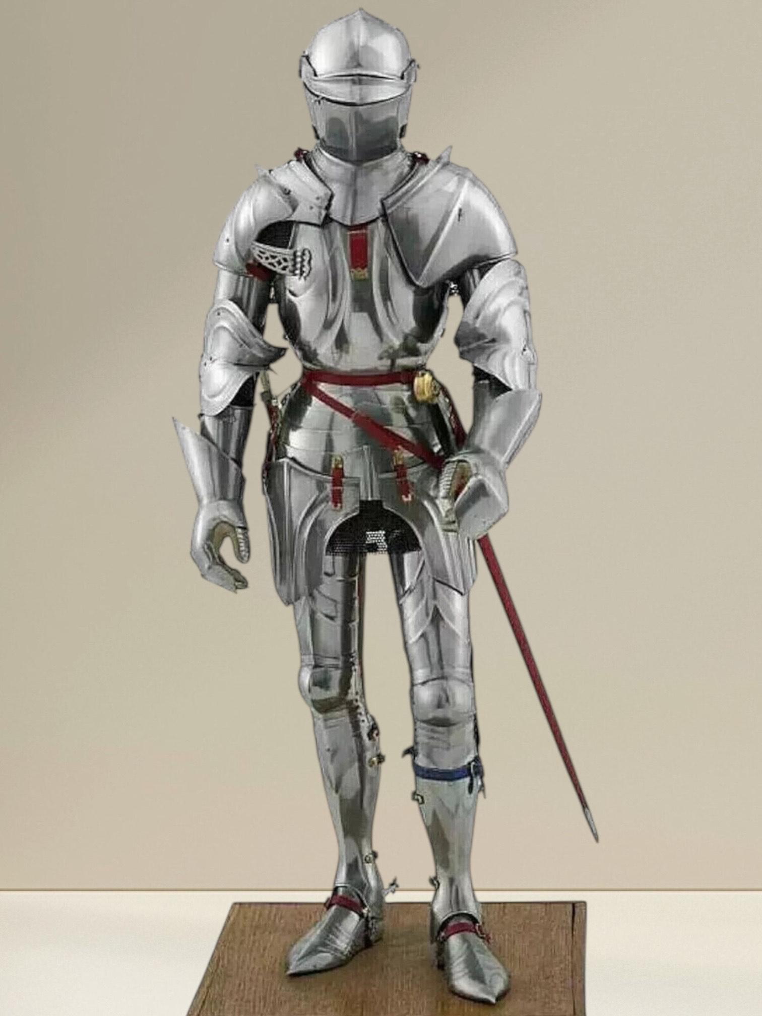 Medieval Knight Wearable Suit of Armor Crusader Combat Full Body Armor ...