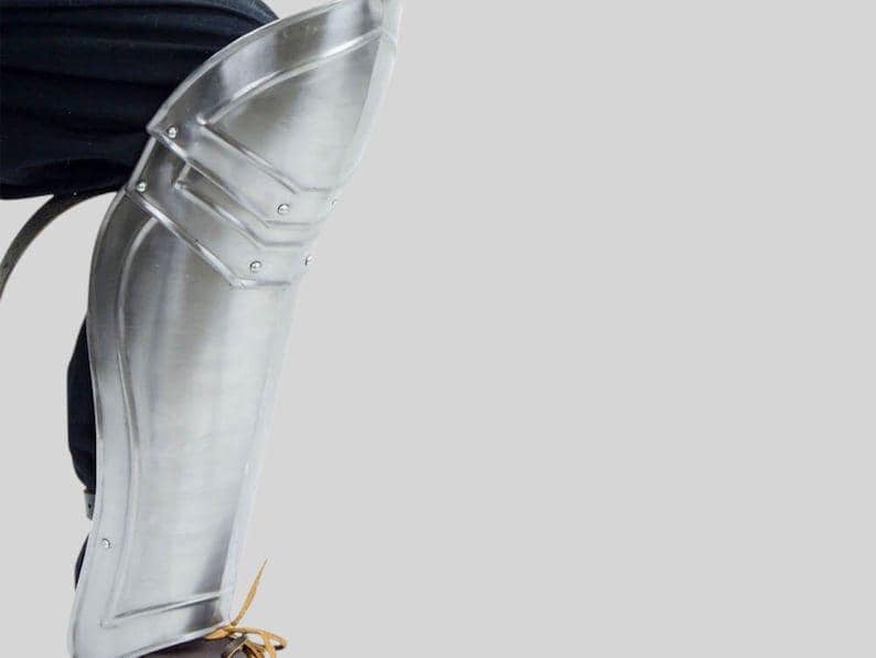 Medieval Leg Guard Armor Replica Knight Metal Steel Leg Armor Greaves ...