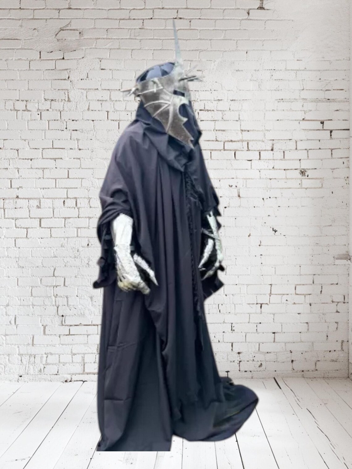 Ring Wraith Costume Nazgul Costume/nazgul Helmet/gloves/black Cape/full ...