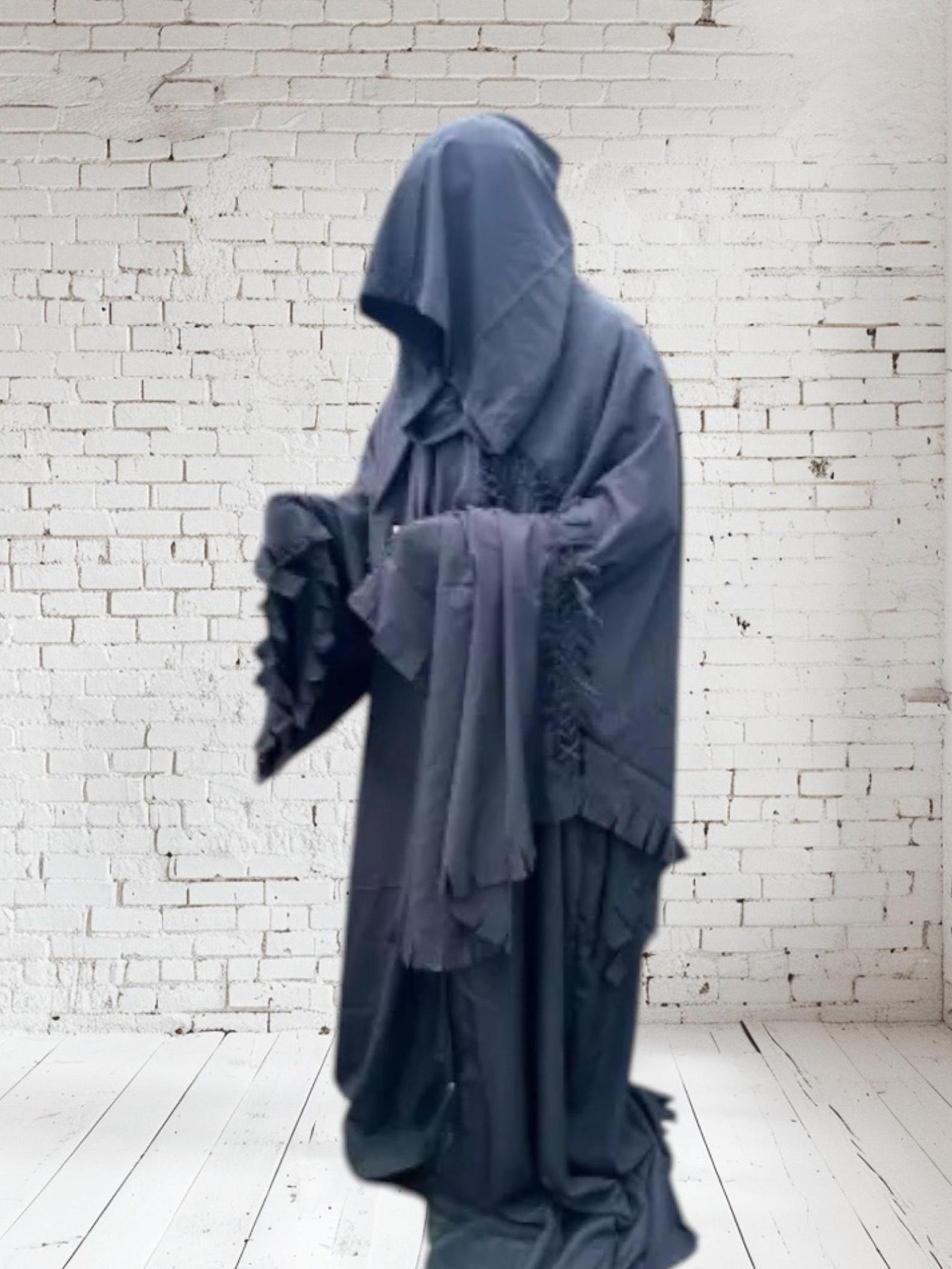 Ring Wraith Costume Nazgul Costume/nazgul Helmet/gloves/black Cape/full ...