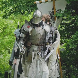 Medieval Full Barbuta Knight Armor With Visor - Full Mild Steel LARP ...