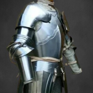 Medieval Knight Gothic Half Suit of Armor Handmade Solid Metal Costume ...