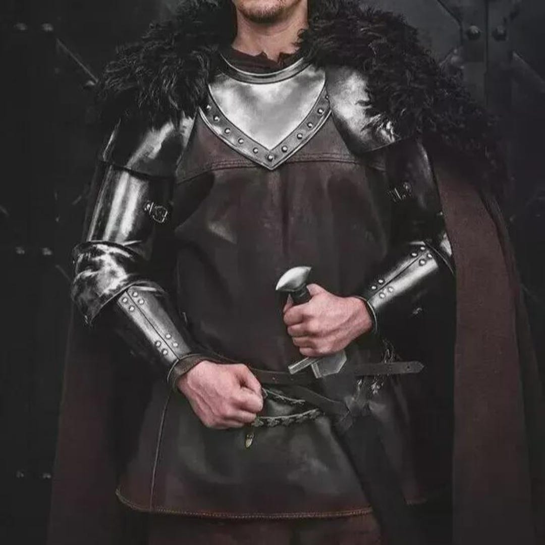 Robb Stark Medieval Armor Full Suit From GOT Replica Blackened Cosplay ...