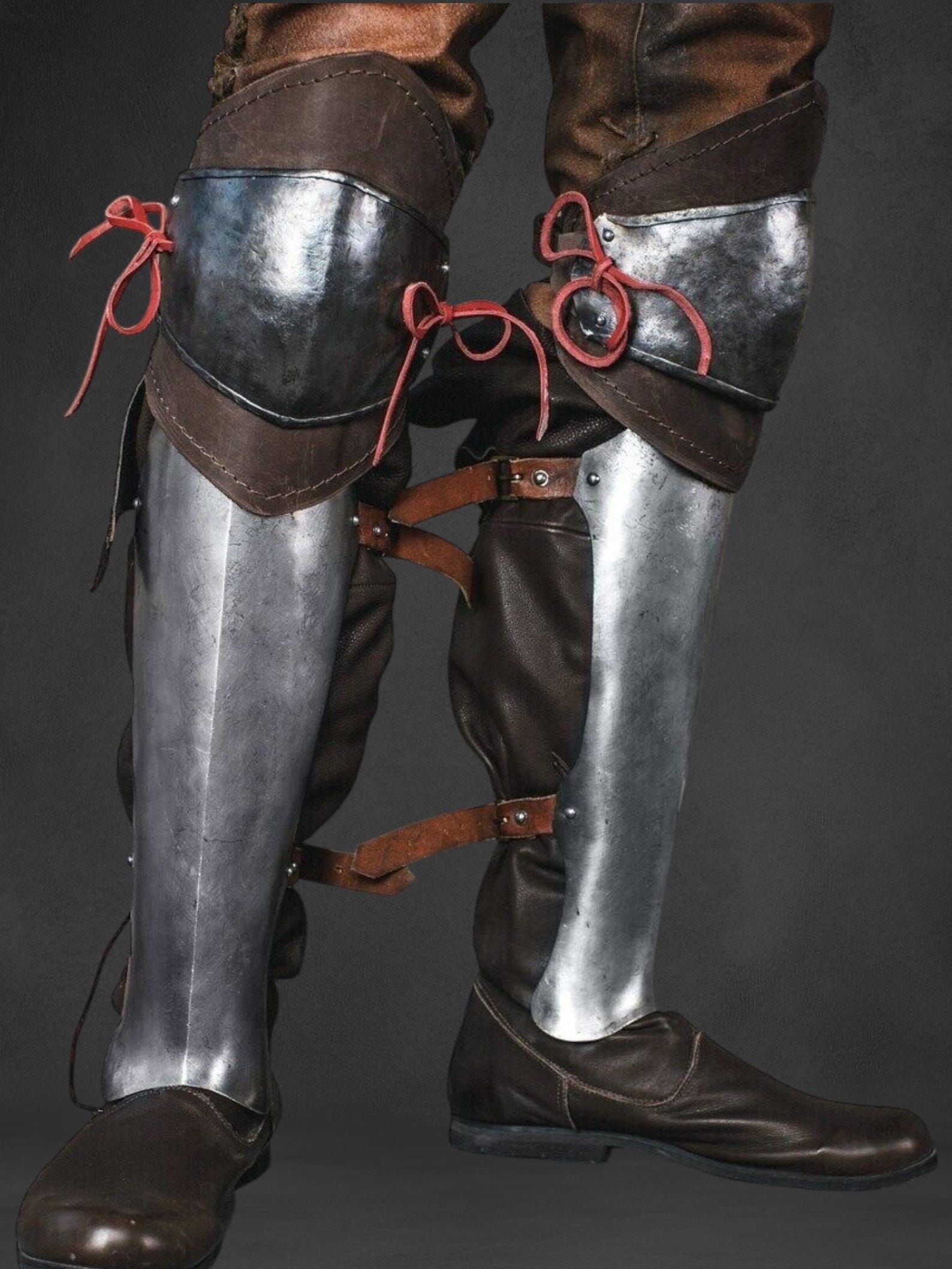 Steel Greaves Medieval Larp & Sca Leg Armor Renaissance Men Leg ...