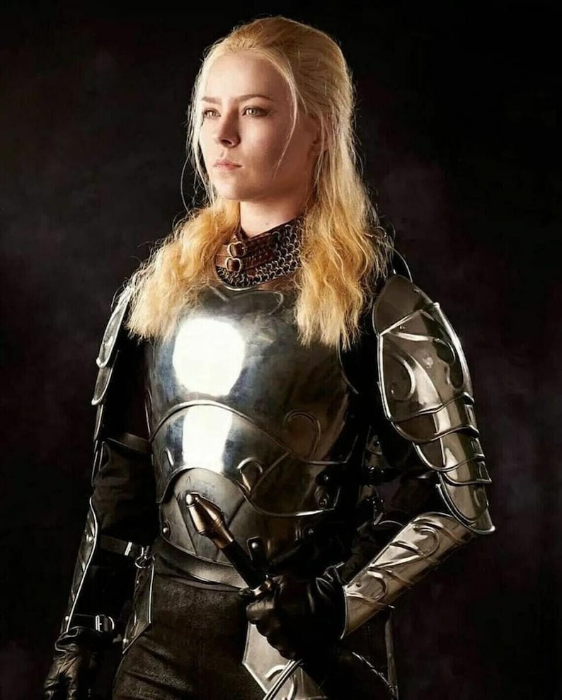Medieval Knight Female Fantasy Full Armor, Lady Cuirass Costume Armor ...