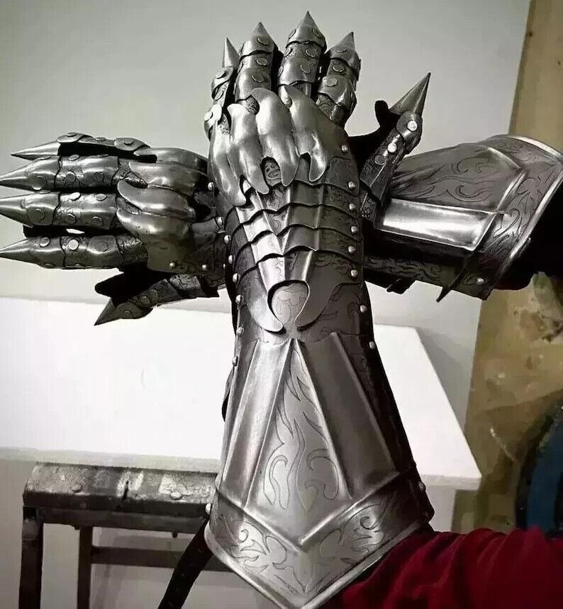 Medieval Metal Gothic Knight Style Gauntlets Functional Armor Gloves - Etsy