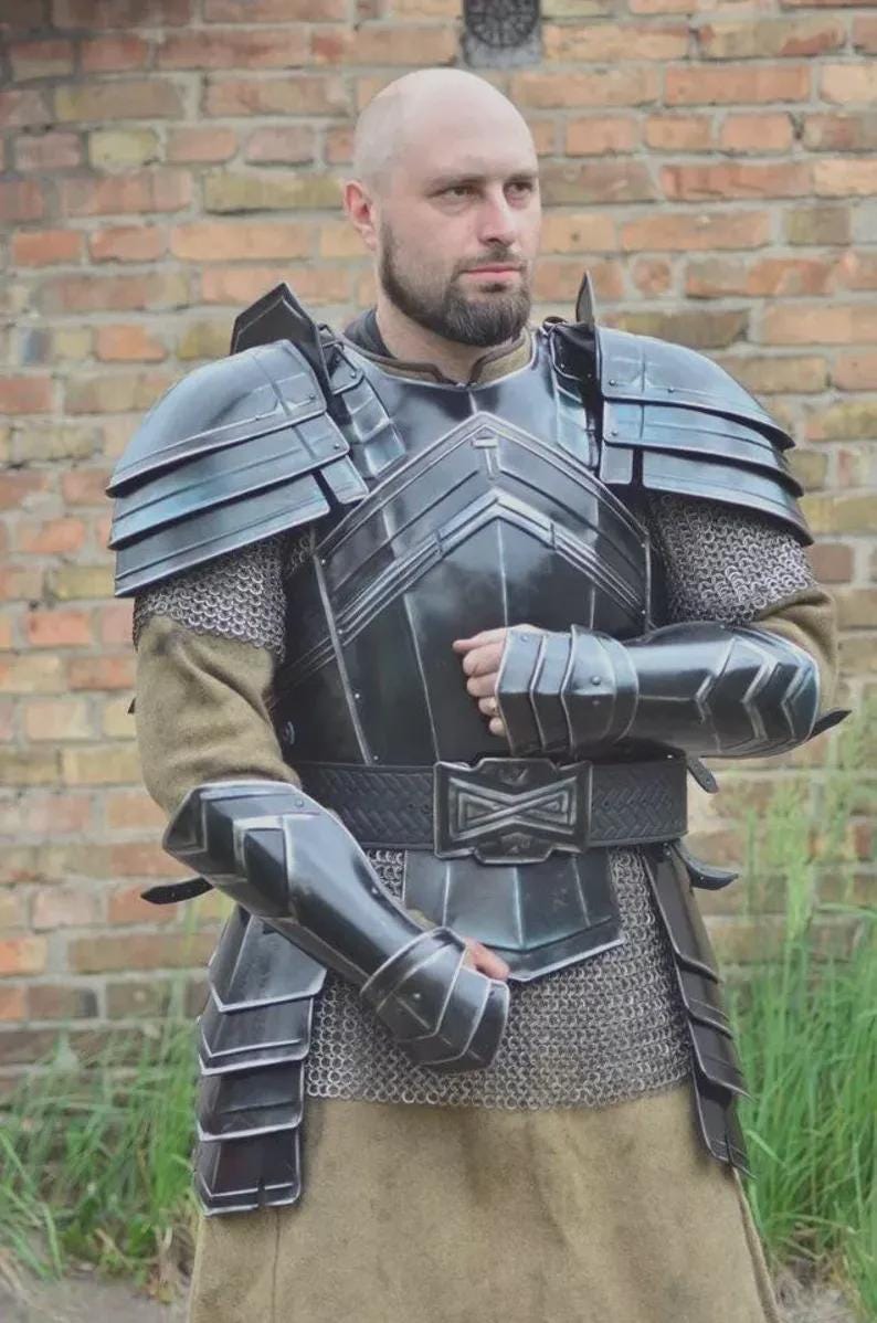 Moria Dwarf Dwarven Steel Knight Armor Suit Full Body Armor With ...