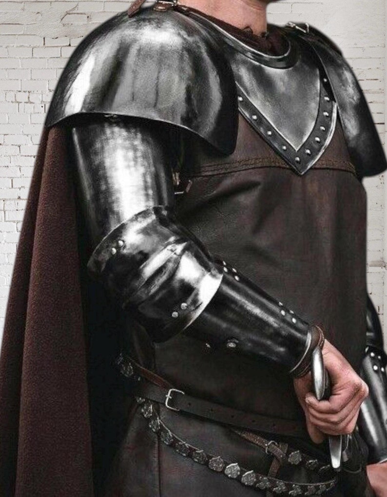 Robb Stark Medieval Armor Full Suit From GOT Replica Blackened Cosplay ...