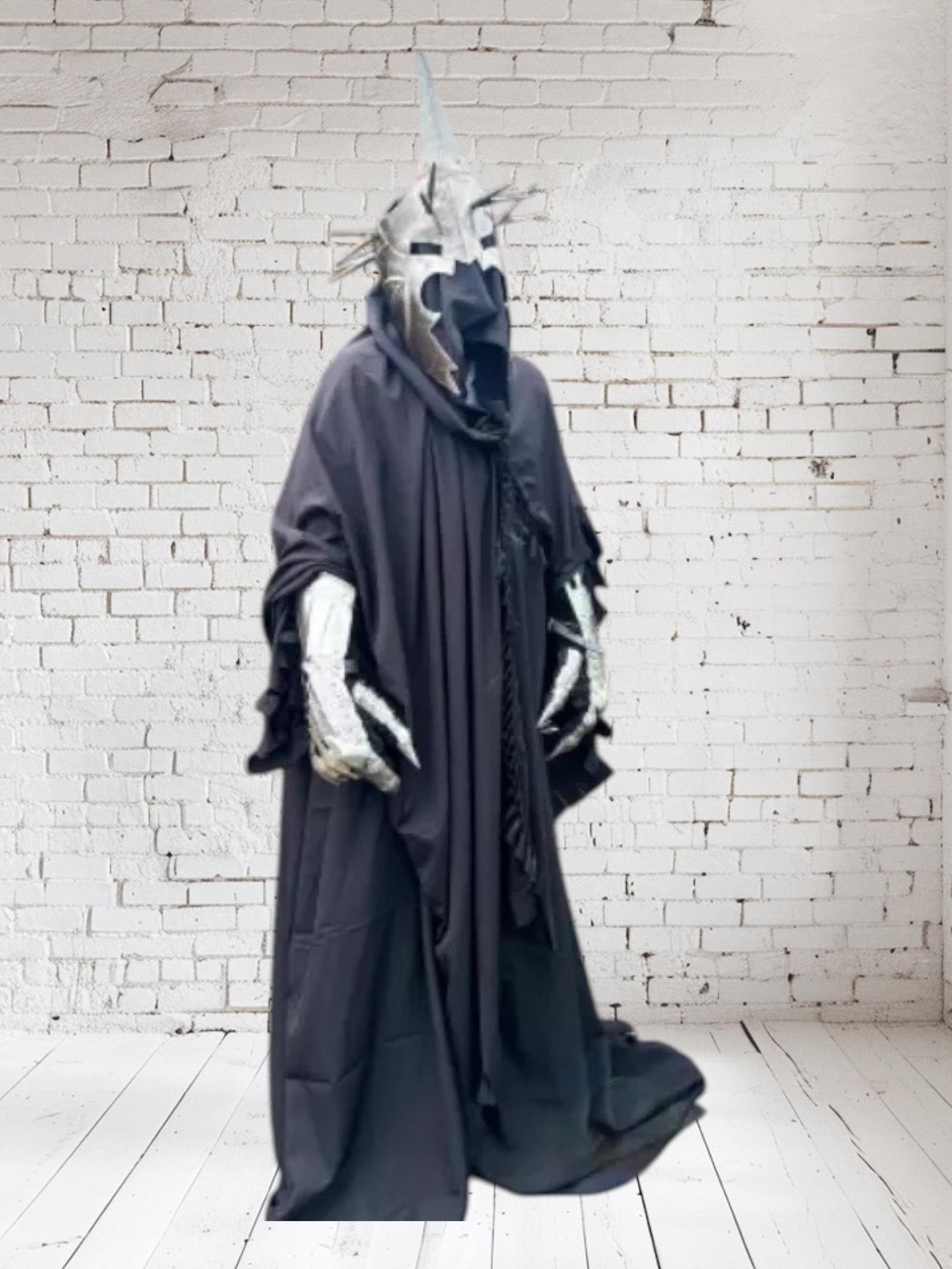 Ring Wraith Costume Nazgul Costume/nazgul Helmet/gloves/black Cape/full ...