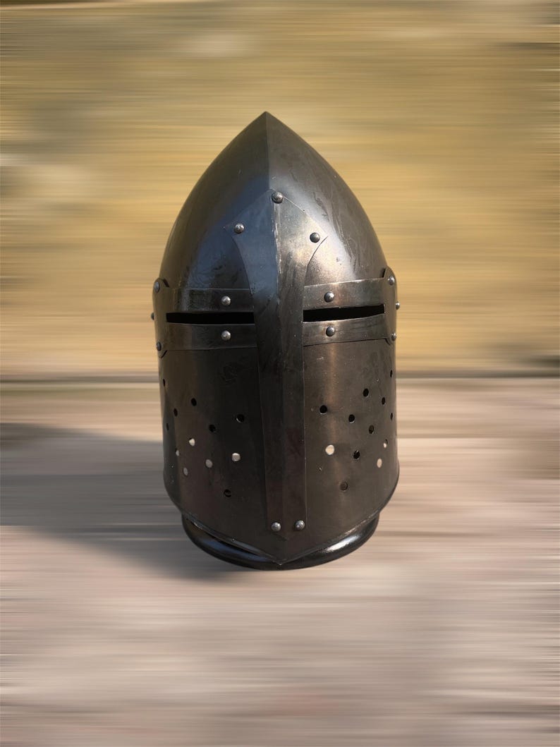 Great Knight 13th Century Templar Helmet Battle Ready Crusader Helm ...