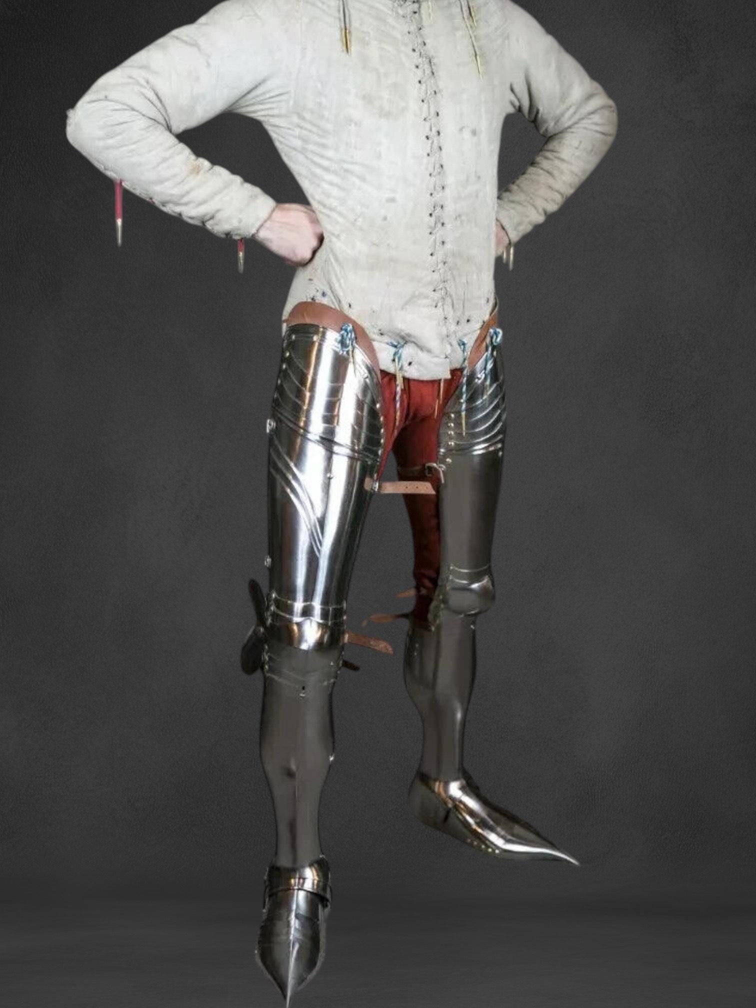 Medieval Knight Gothic Full Leg Guard Wearable Armor Costume Gift ...