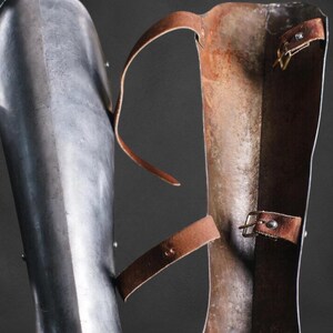 Steel Greaves Medieval Larp & Sca Leg Armor Renaissance Men Leg ...