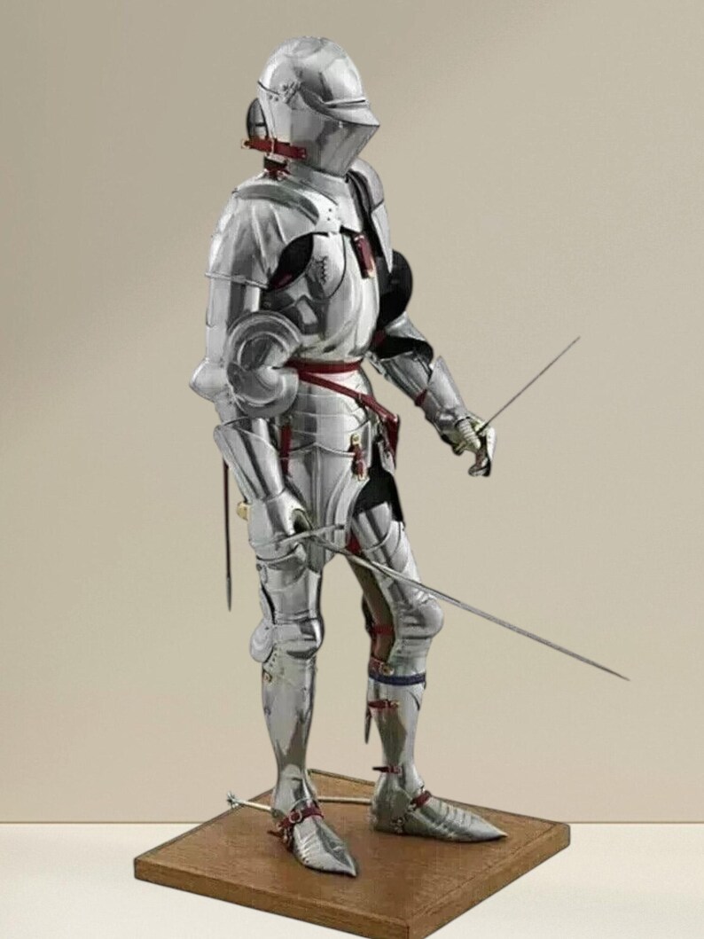 Medieval Knight Wearable Suit of Armor Crusader Combat Full Body Armor ...