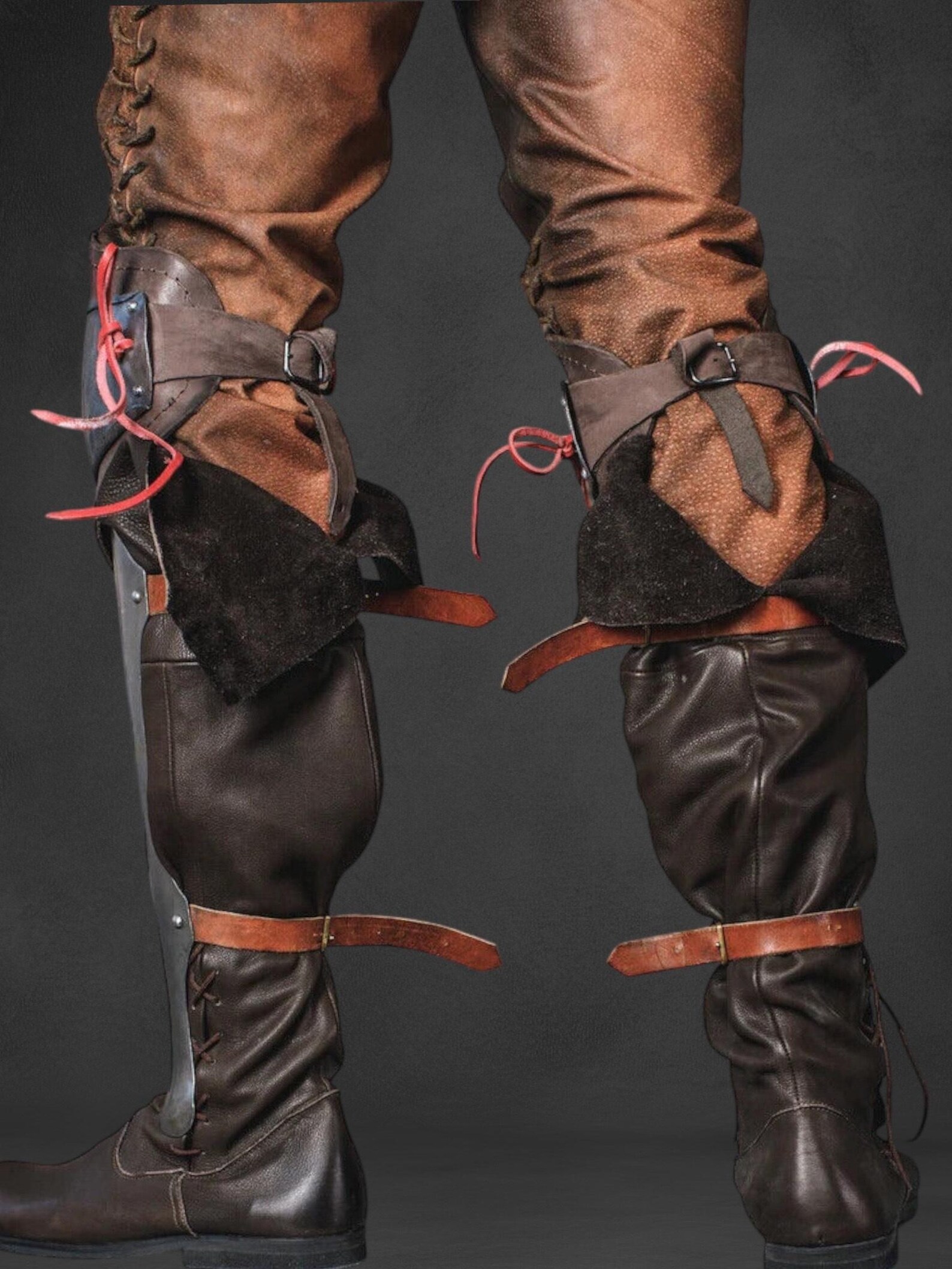 Steel Greaves Medieval Larp & Sca Leg Armor Renaissance Men Leg ...