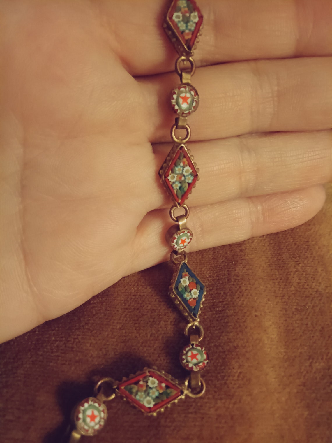 Antique Italian Micro Mosaic Bracelet - Etsy