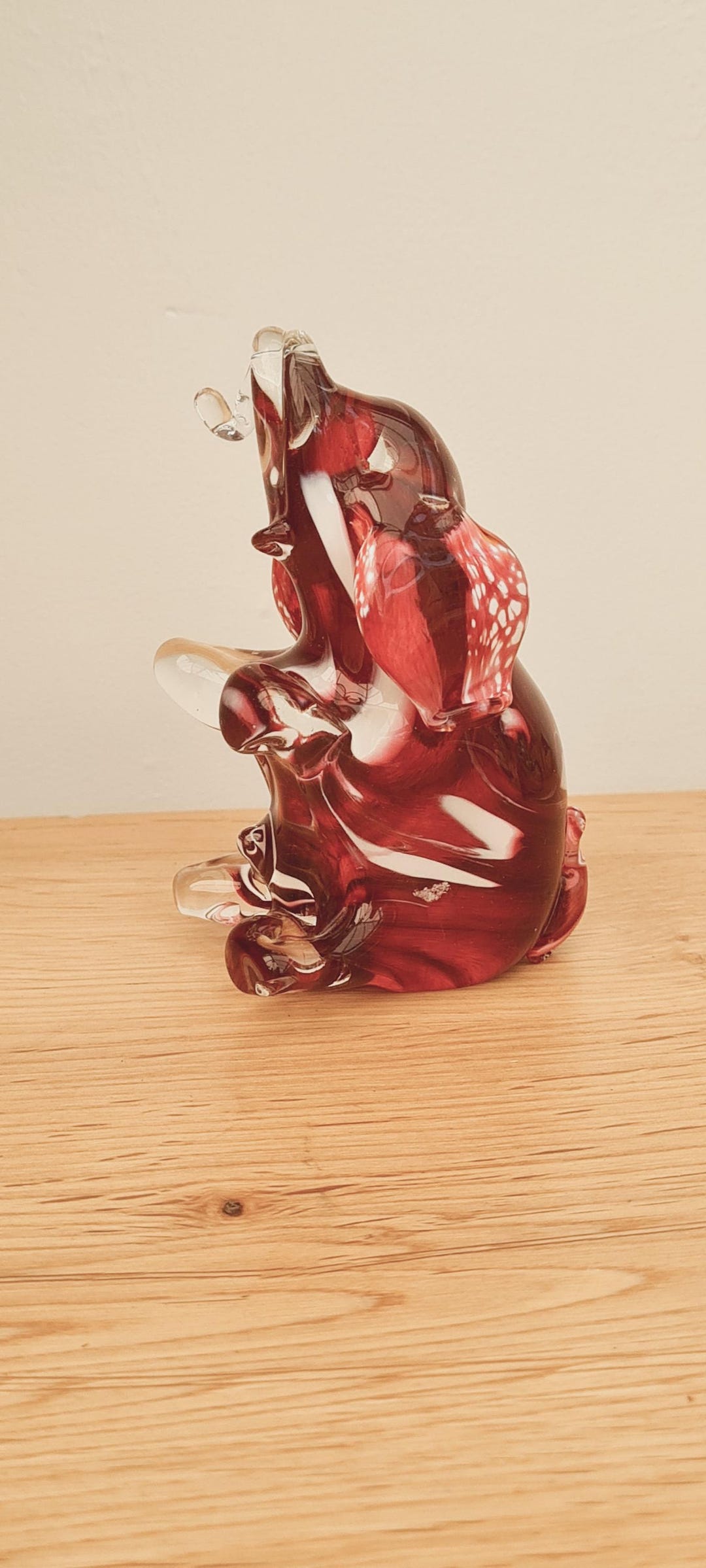 Valletta Glass, Hand-blown Elephant Ornament. Vintage Glass. - Etsy