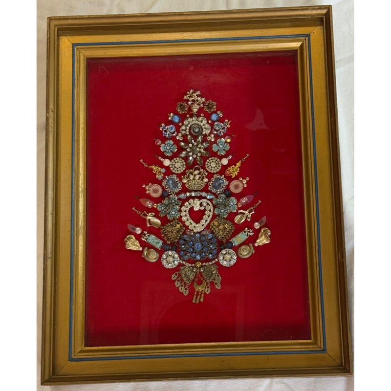 Framed Tree With Buttons - Etsy