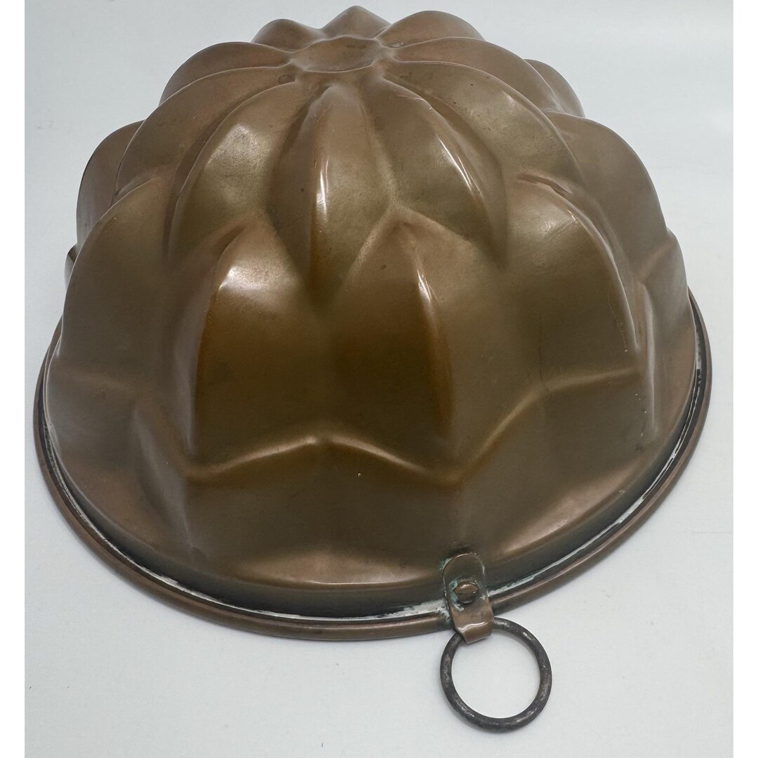 Vintage Victorian Copper Jelly Pudding Dessert Mold Kitchen Primitive 9 ...