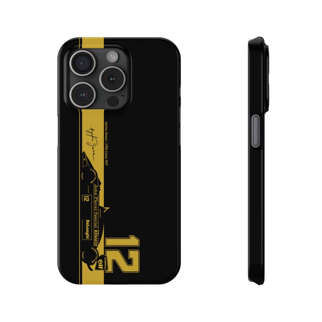 Ayrton Senna JPS F1 Lotus Case iPhone 17 16 15 14 13 12 11 Pro Max Plus ...