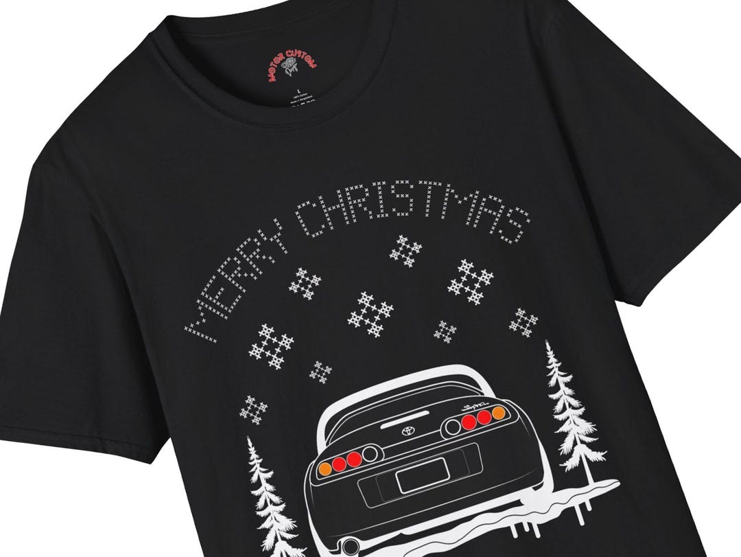 Christmas T-shirt Toyota Supra Ugly Sweater Sport Car Printing Shirt ...