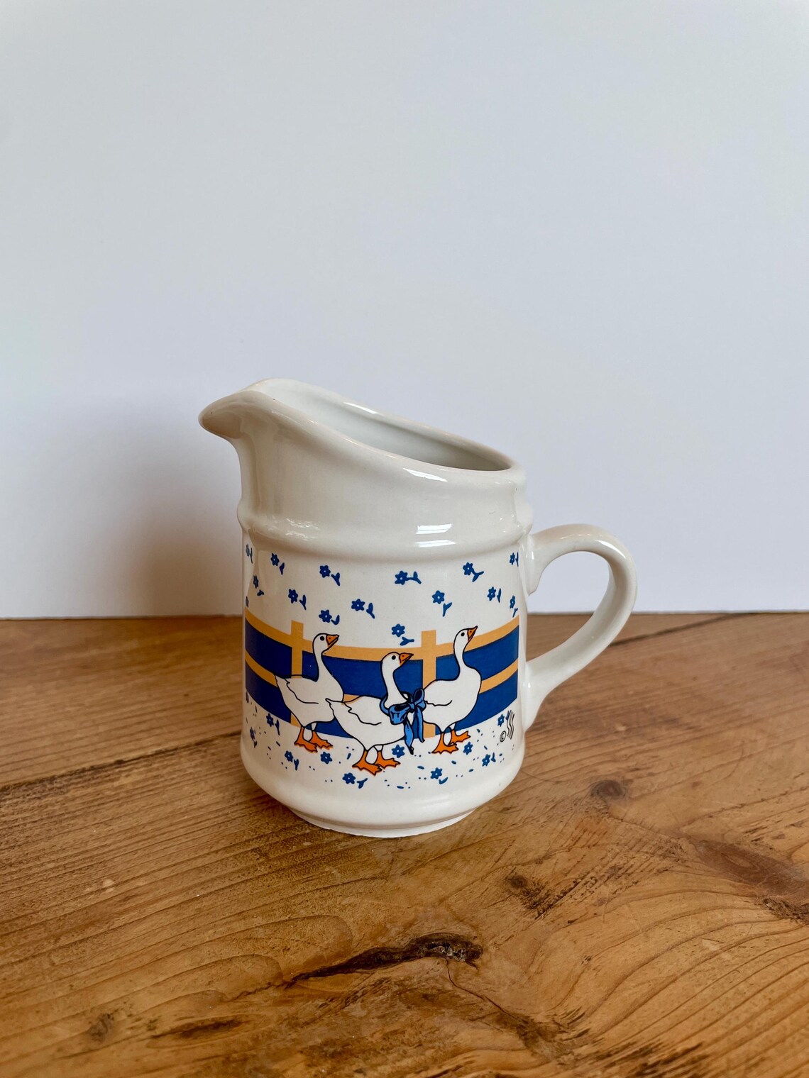 Goose Pitcher and Creamer Set 1980s Goose Decor Retro Goose Ceramics - Etsy