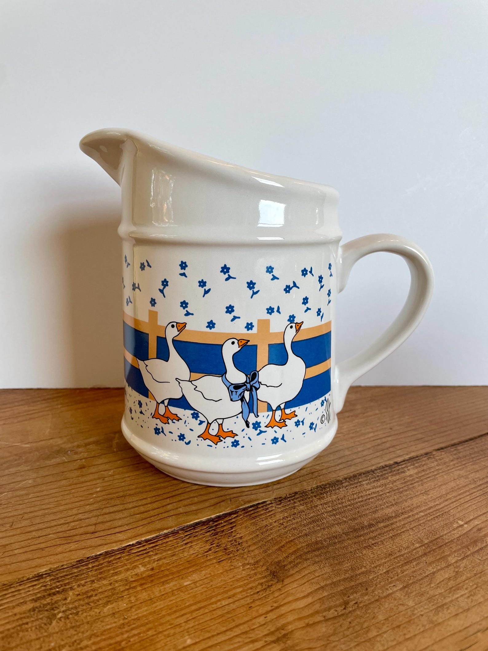 Goose Pitcher and Creamer Set 1980s Goose Decor Retro Goose Ceramics - Etsy