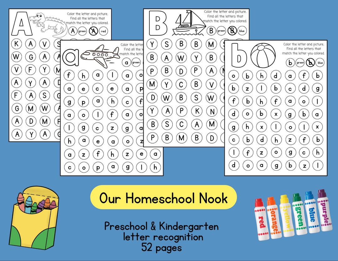 Alphabet Dot Marker Pages | Alphabet Dauber Pages | Dab the Letter ...