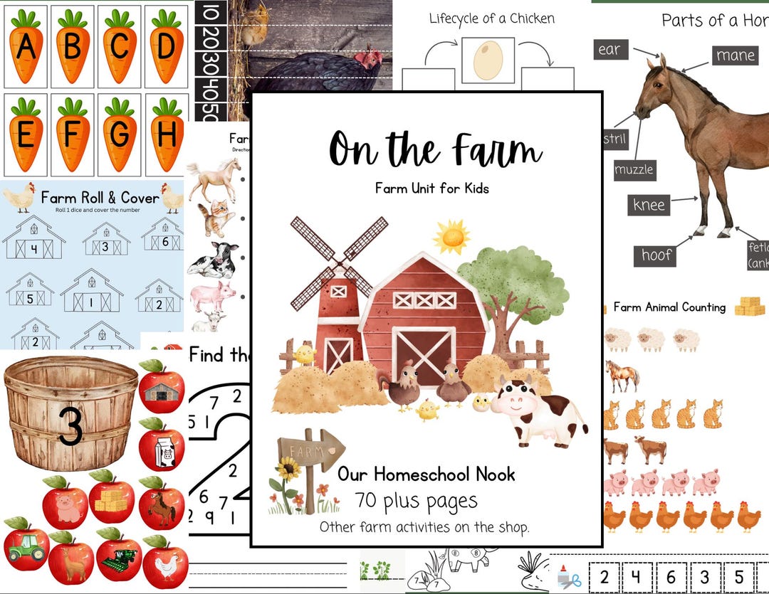 On the Farm | Farm Nature Unit | Farm Animals | Farm Unit Study | Farm ...