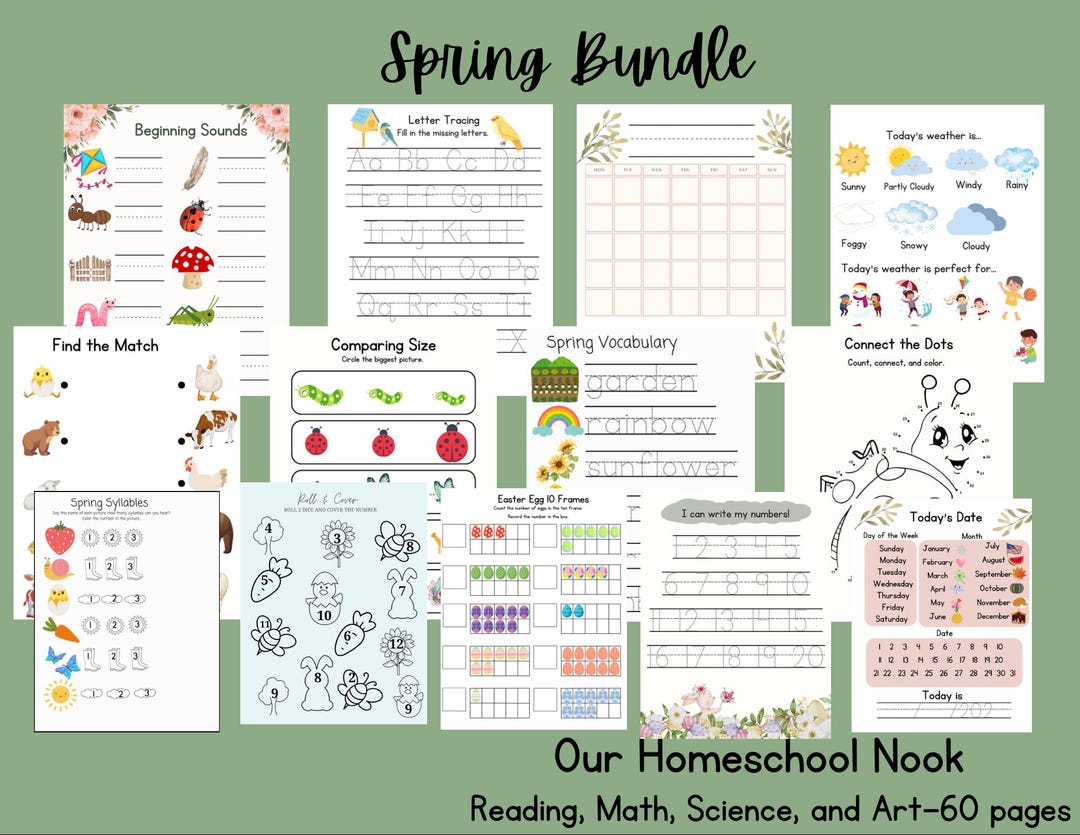 Spring Morning Work | Morning Menu | Nature Unit | Spring Unit | Spring ...