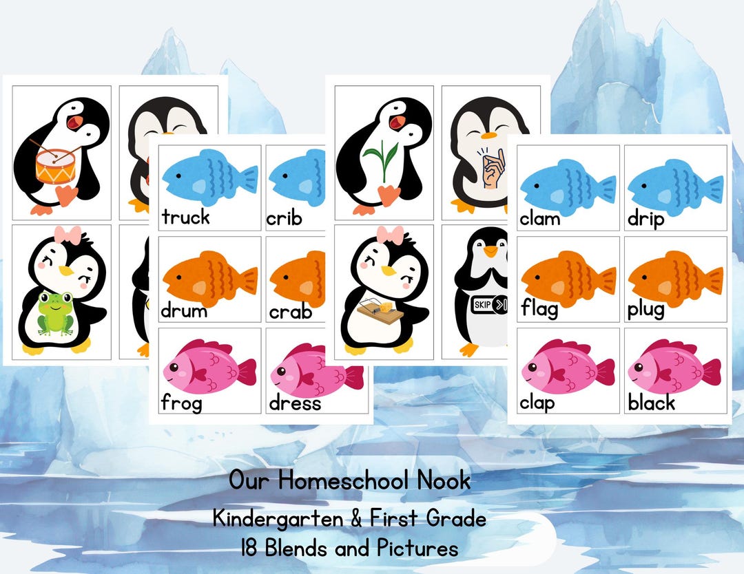 Polar Unit Word Blends | Consonant Blends| Montessori | Phonemic ...