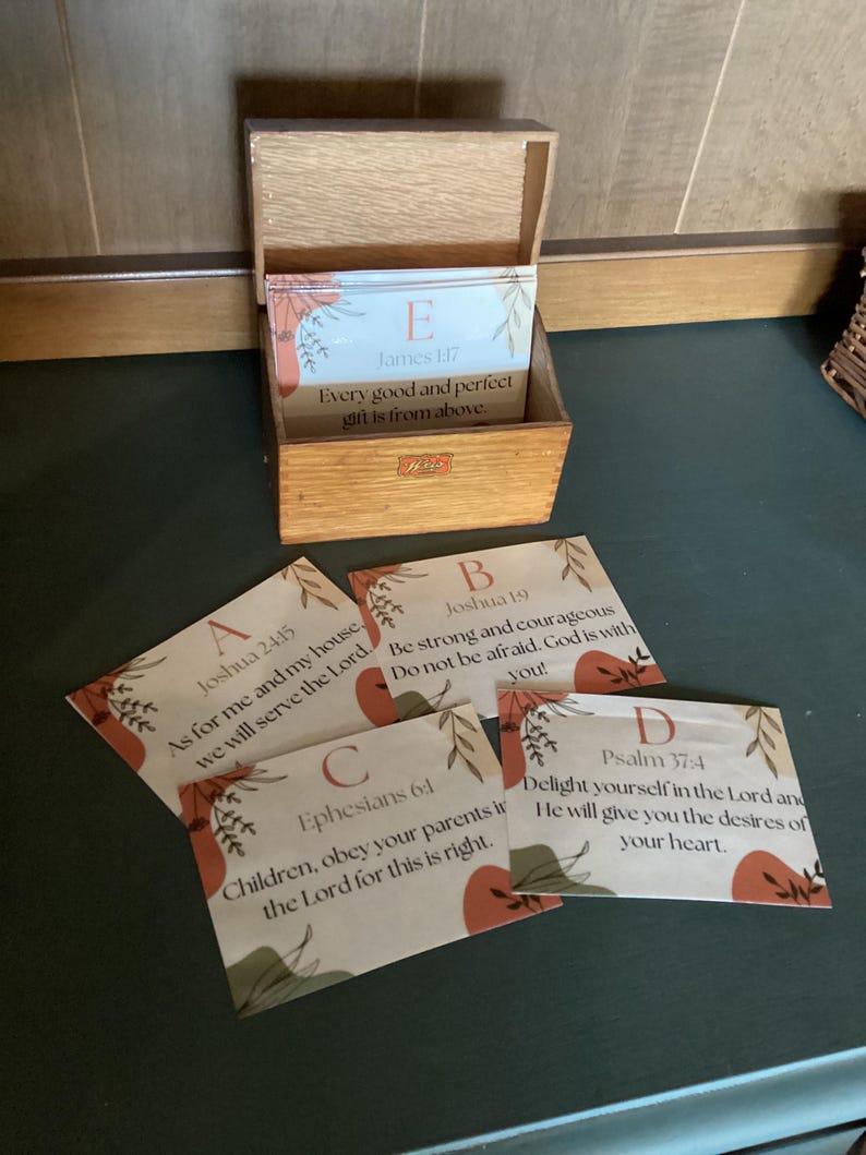 ABC Bible Flashcards | Printable Bible Activity | ABC Bible Verse Cards ...