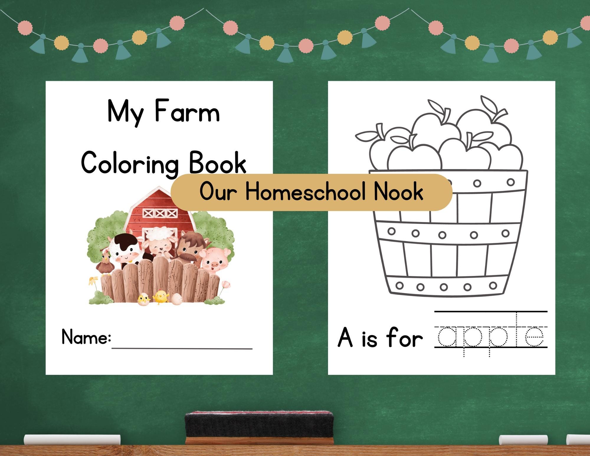 Farm Coloring Book |alphabet Coloring Pages |ABC Coloring Pages ...