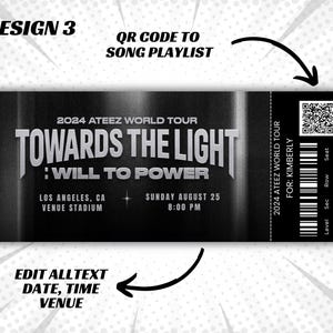 Personalized ATEEZ World Tour Towards the Light: Will to Power Concert ...