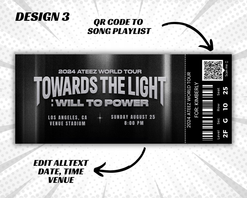 Personalized ATEEZ World Tour Towards the Light: Will to Power Concert ...