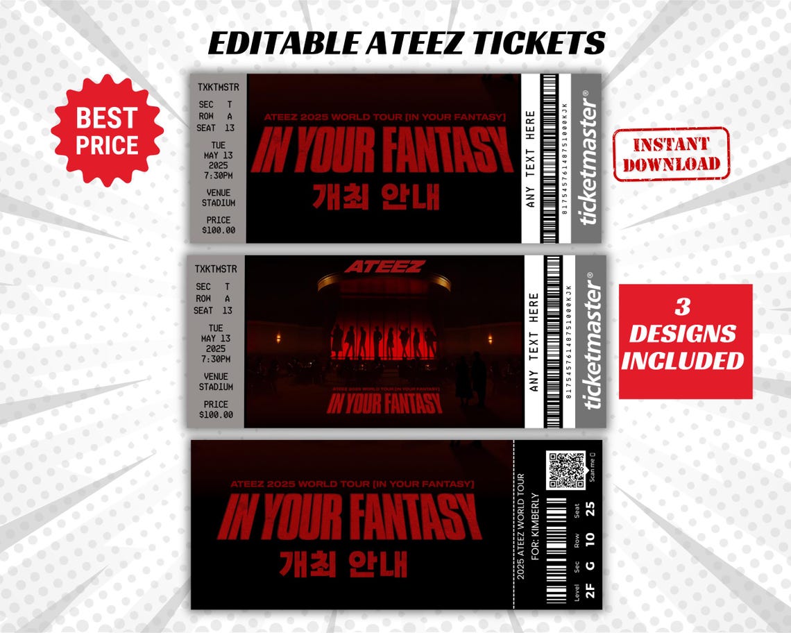 Personalized ATEEZ World Tour Towards the Light: Will to Power Concert ...
