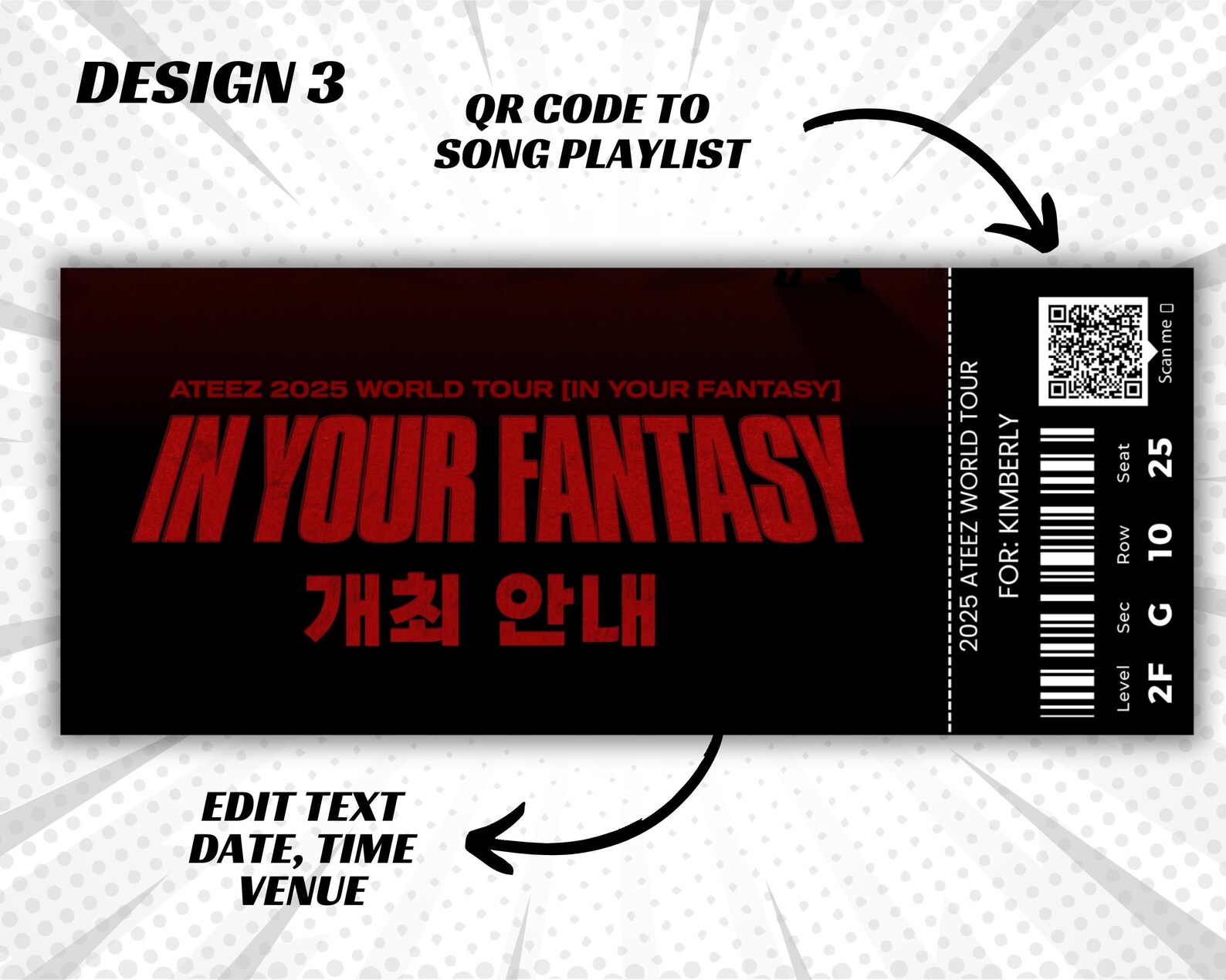 Personalized ATEEZ World Tour Towards the Light: Will to Power Concert ...