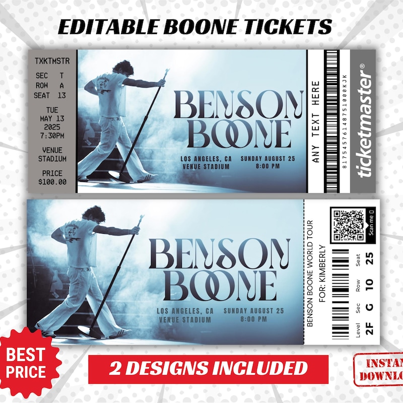 Benson Boone Printable - Etsy
