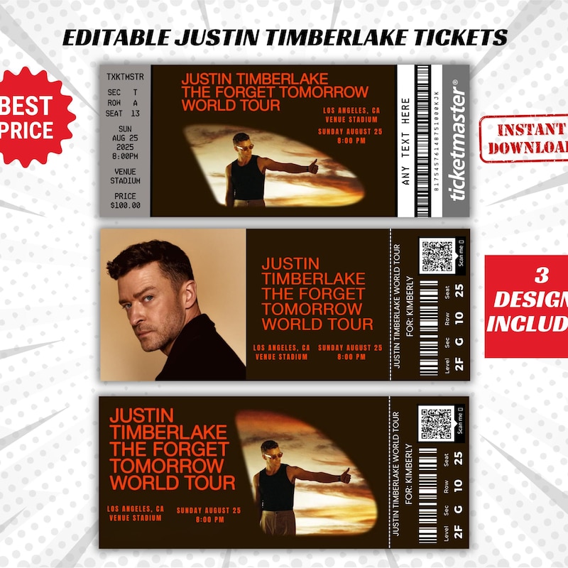 Justin Timberlake - Etsy