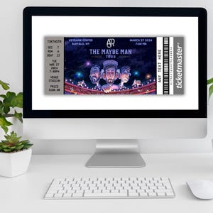 Editable AJR Concert Ticket, AJR Maybe the Man Ticket, Memorabilia ...