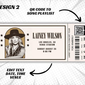 Editable Concert Ticket, Country's Cool Again Tour 2024, Memorabilia ...