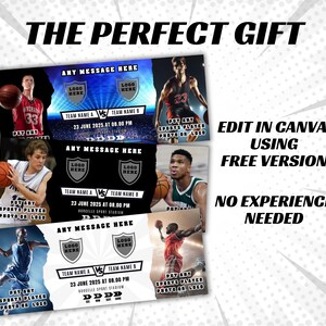Editable Surprise Basketball Game Ticket, Printable Sport Surprise ...
