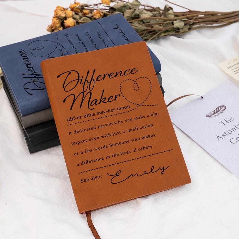 Difference Maker Journal With Name,custom Difference Maker Definition ...