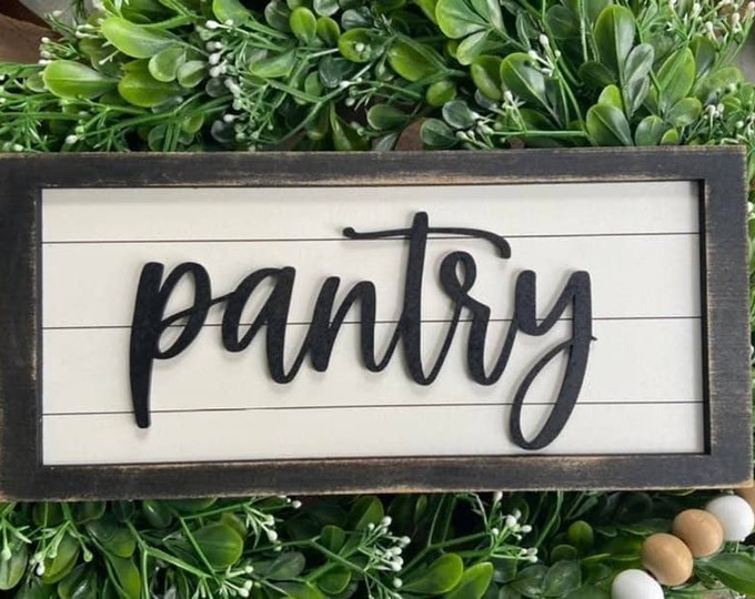 Rustic Pantry Signs Distressed Kitchen Signs Farmhouse Decor Kitchen ...