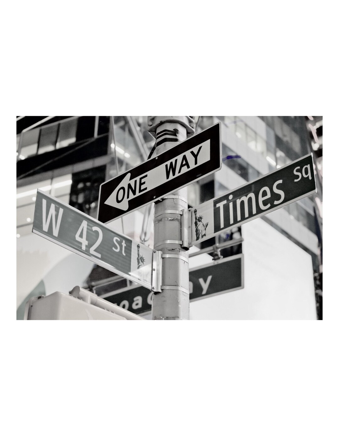 Times Square and 42nd Street - Iconic New York Sign - Etsy