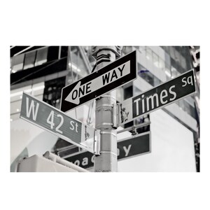 Times Square and 42nd Street - Iconic New York Sign - Etsy