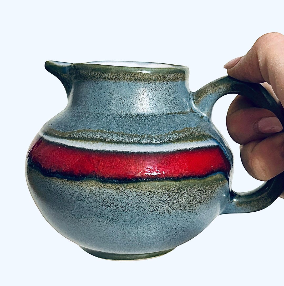 Vintage Studio Pottery Pitcher or Creamer by Eduardo Vega - Ecuador ...