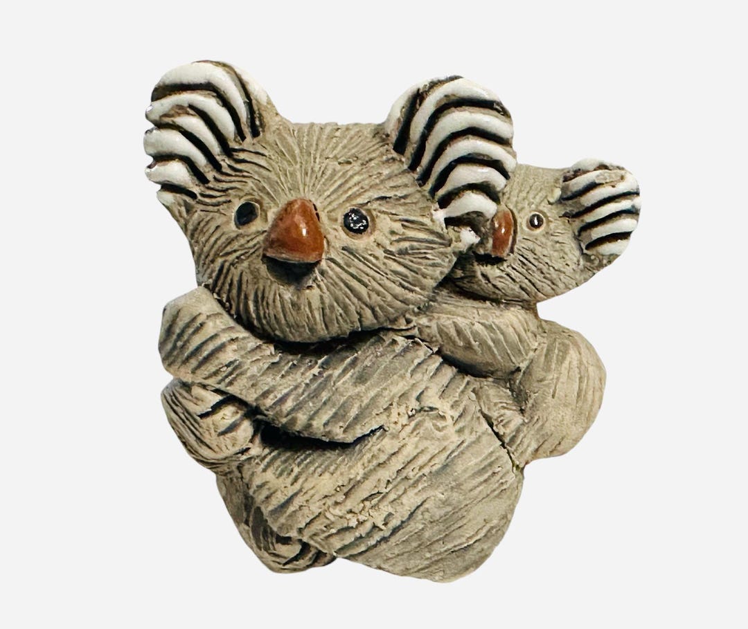 Artesanía Rinconada Koala and Baby Pottery Figurine - Uruguay - Etsy